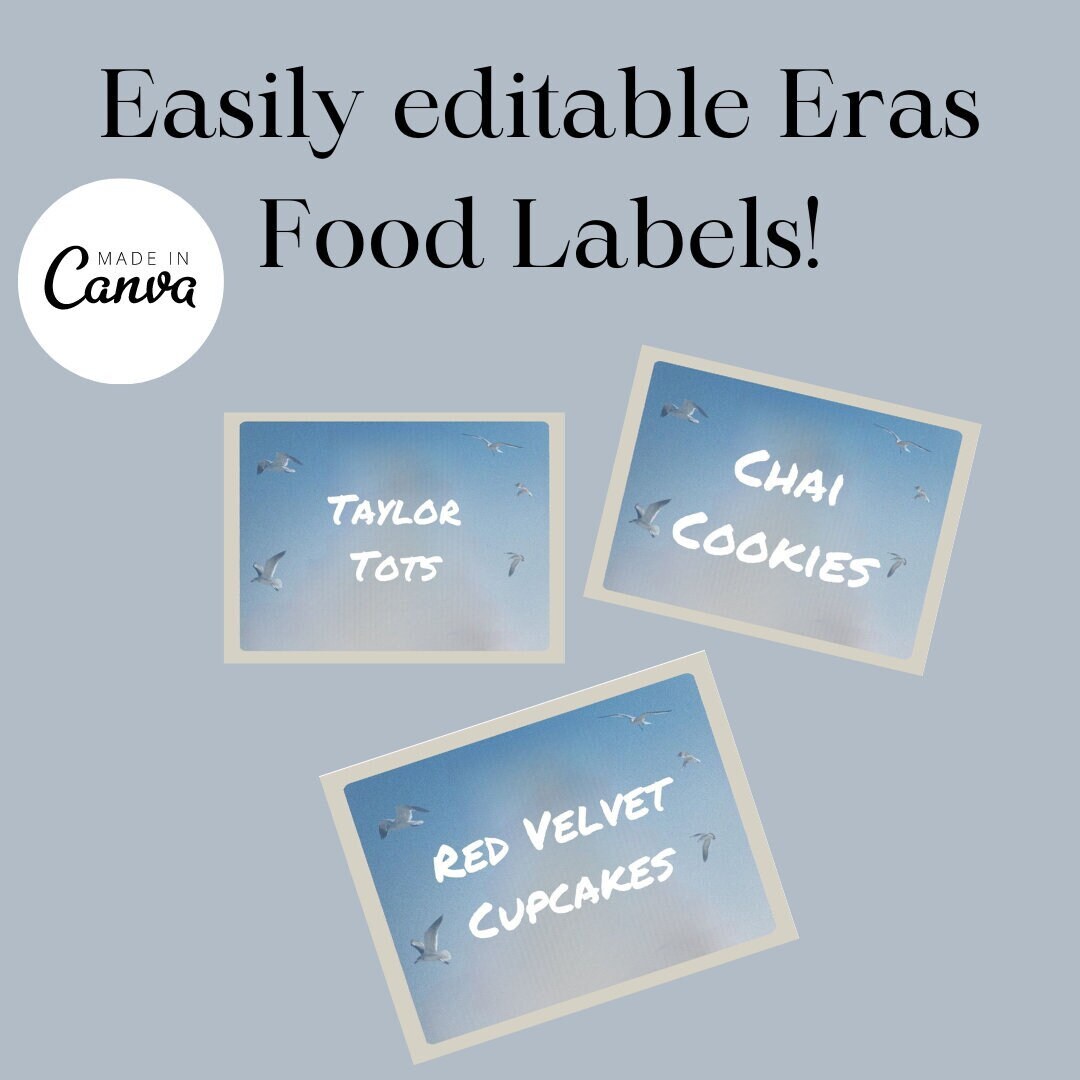 1989-inspired Food Labels - Add Taylor Swift Charm to Your Event ...