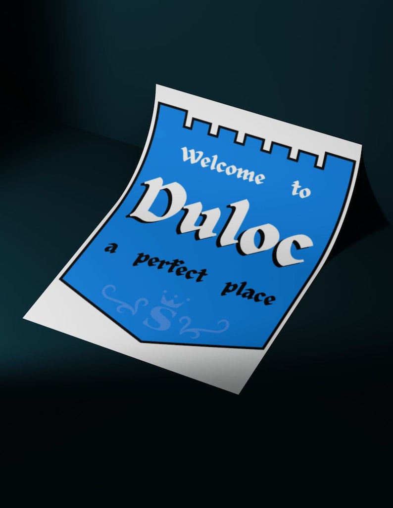 Welcome to Duloc Banner: Shrek Party Decor (digital Download) - Etsy