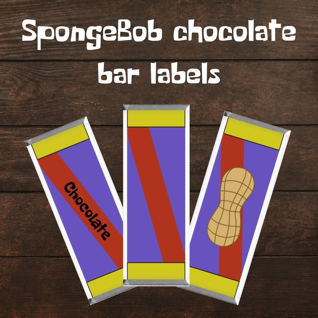 Cartoon Chocolate Bar Wrapper Digital Download- Fun & Delicious DIY ...