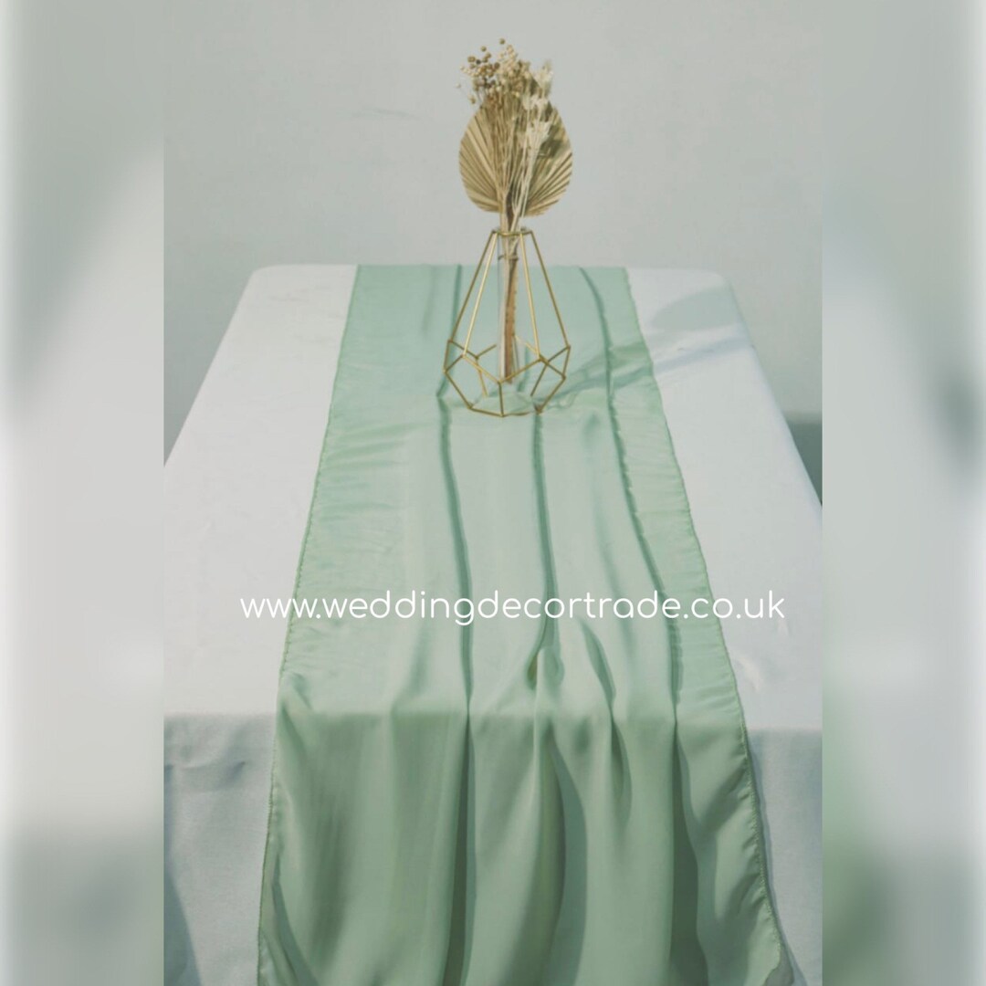 Sage Chiffon Table Runner / Chiffon Table Runner / Sage Table Runner ...