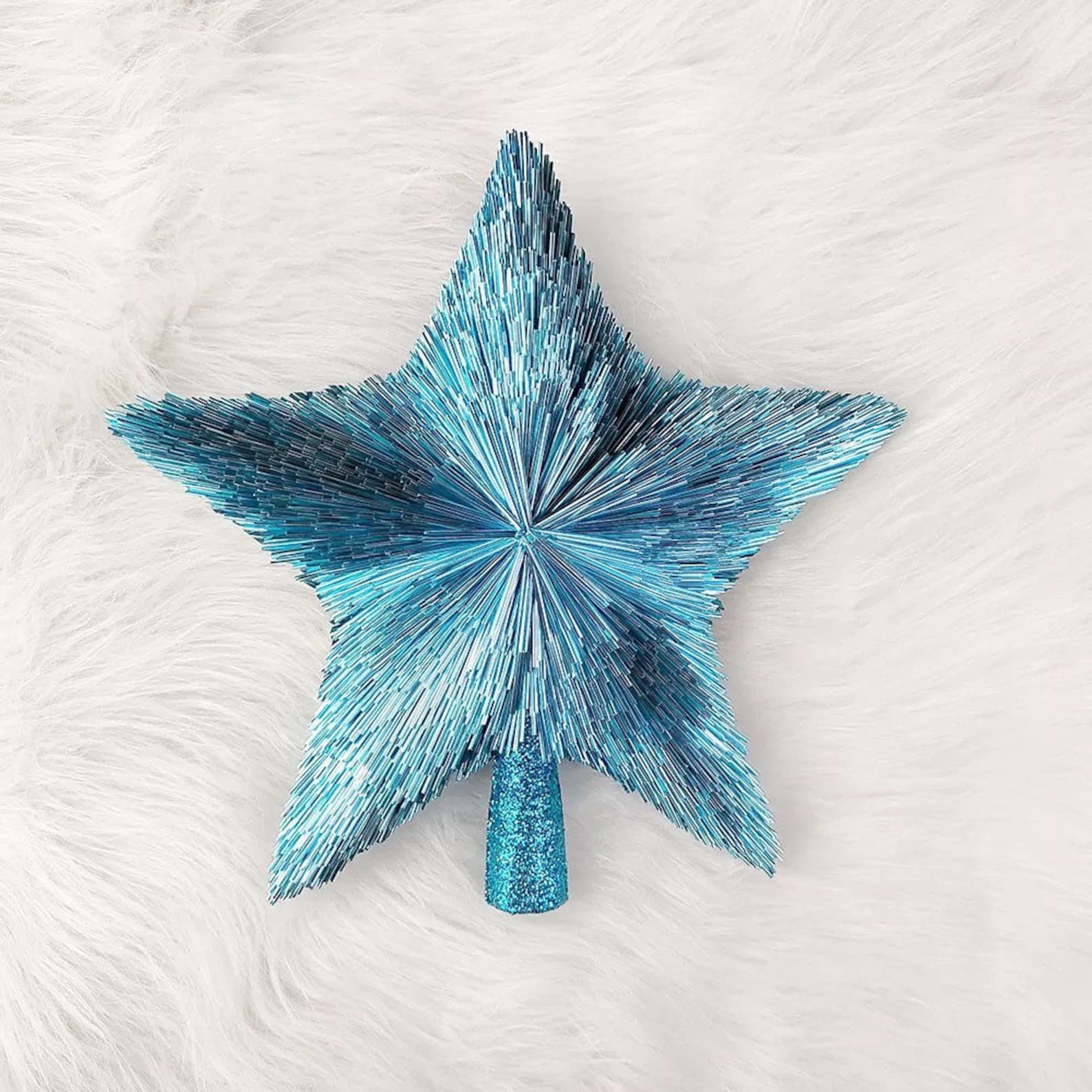 Large Blue Christmas Tree Topper Luxury Christmas Tree Star - Etsy