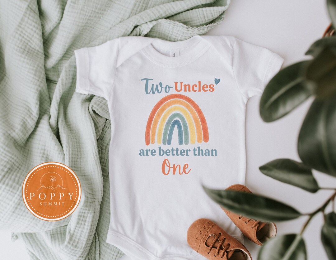 Two Uncles Are Better Than One Baby One Piece | Pregnancy Announcement ...