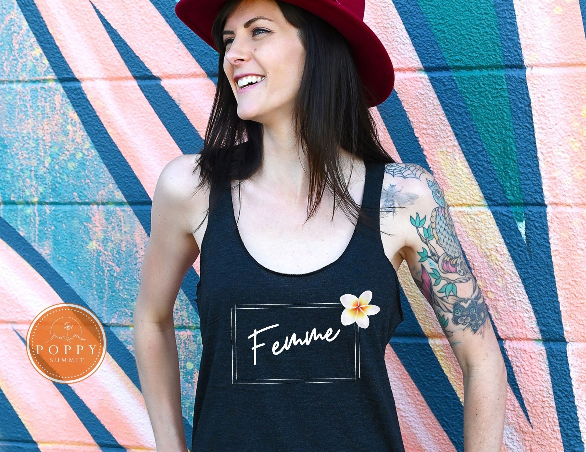 Lesbian Pride Tank Top Subtle Lesbian Shirt Femme Pride Etsy Uk