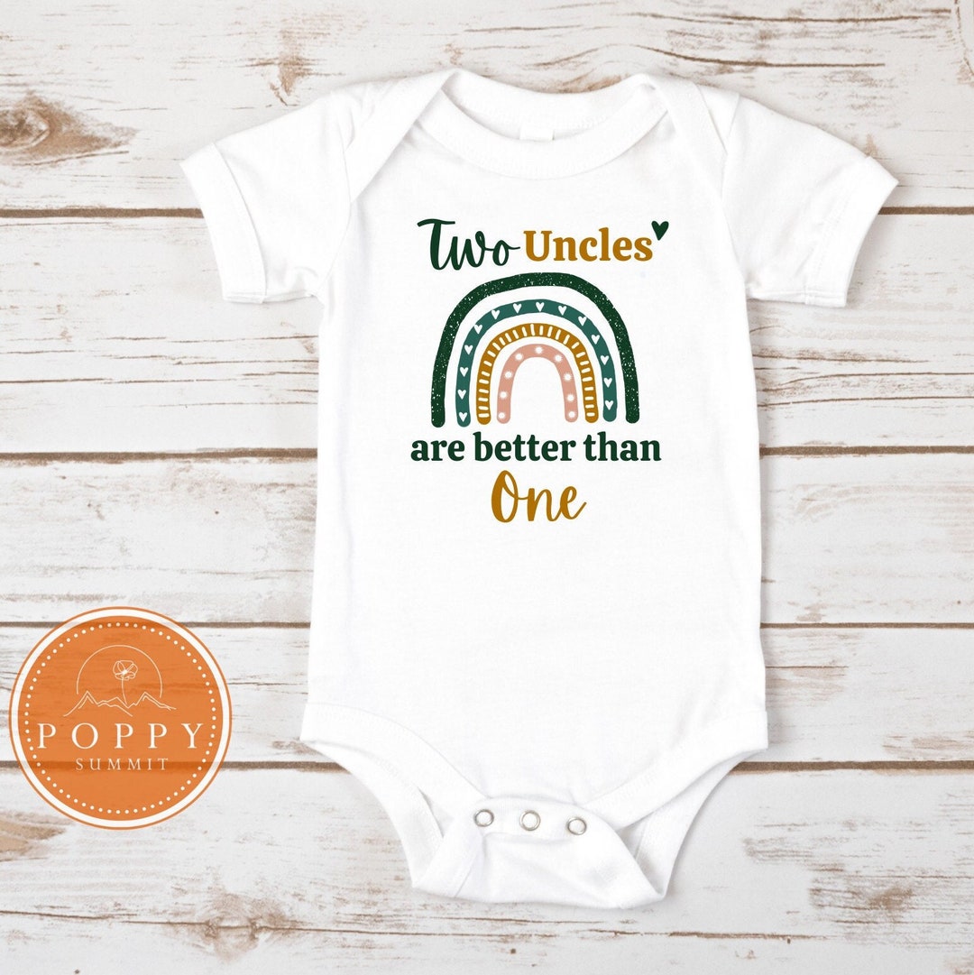 Two Uncles Are Better Than One Baby One Piece | Pregnancy Announcement ...