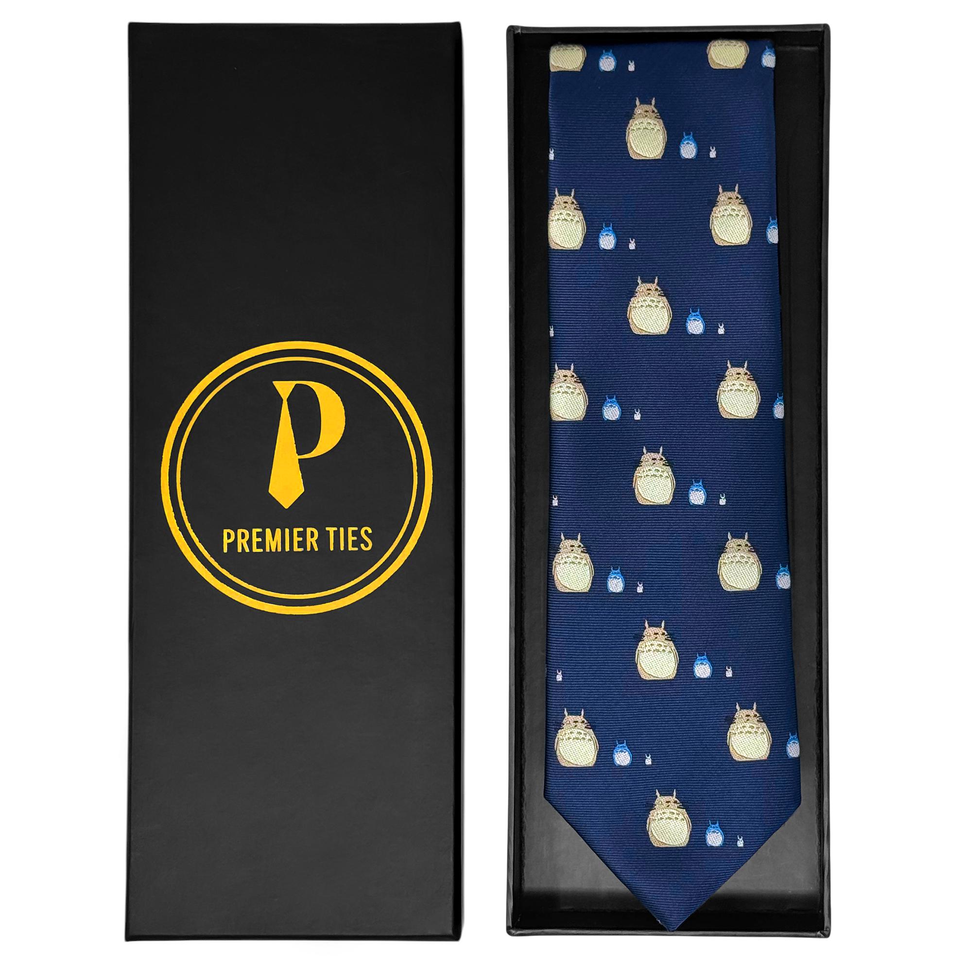 My Neighbour Totoro Necktie | Navy Blue Japanese Animation Tie - Etsy