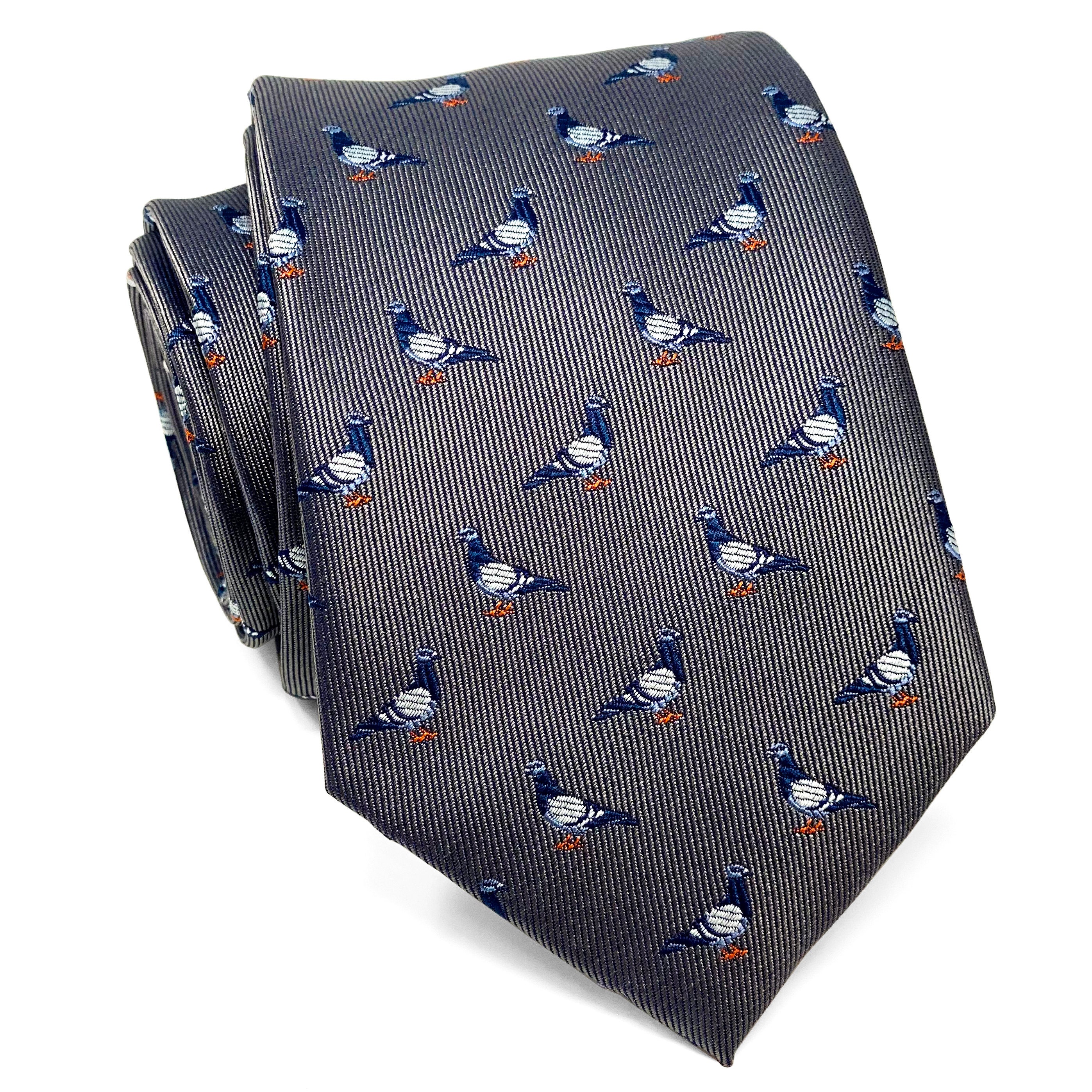 Pigeons Tie | Birds Necktie - Etsy