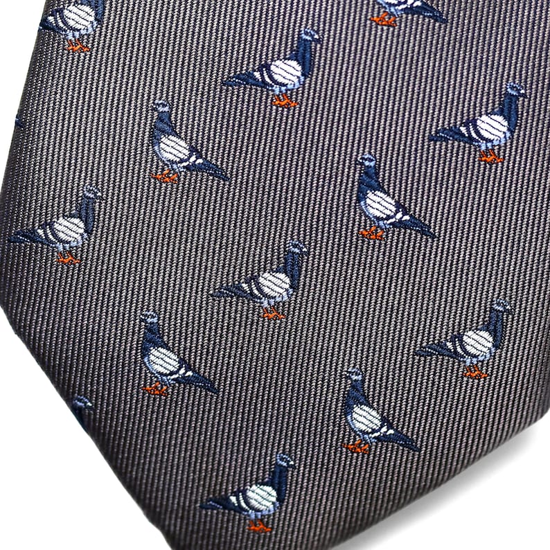 Pigeons Tie Birds Necktie - Etsy