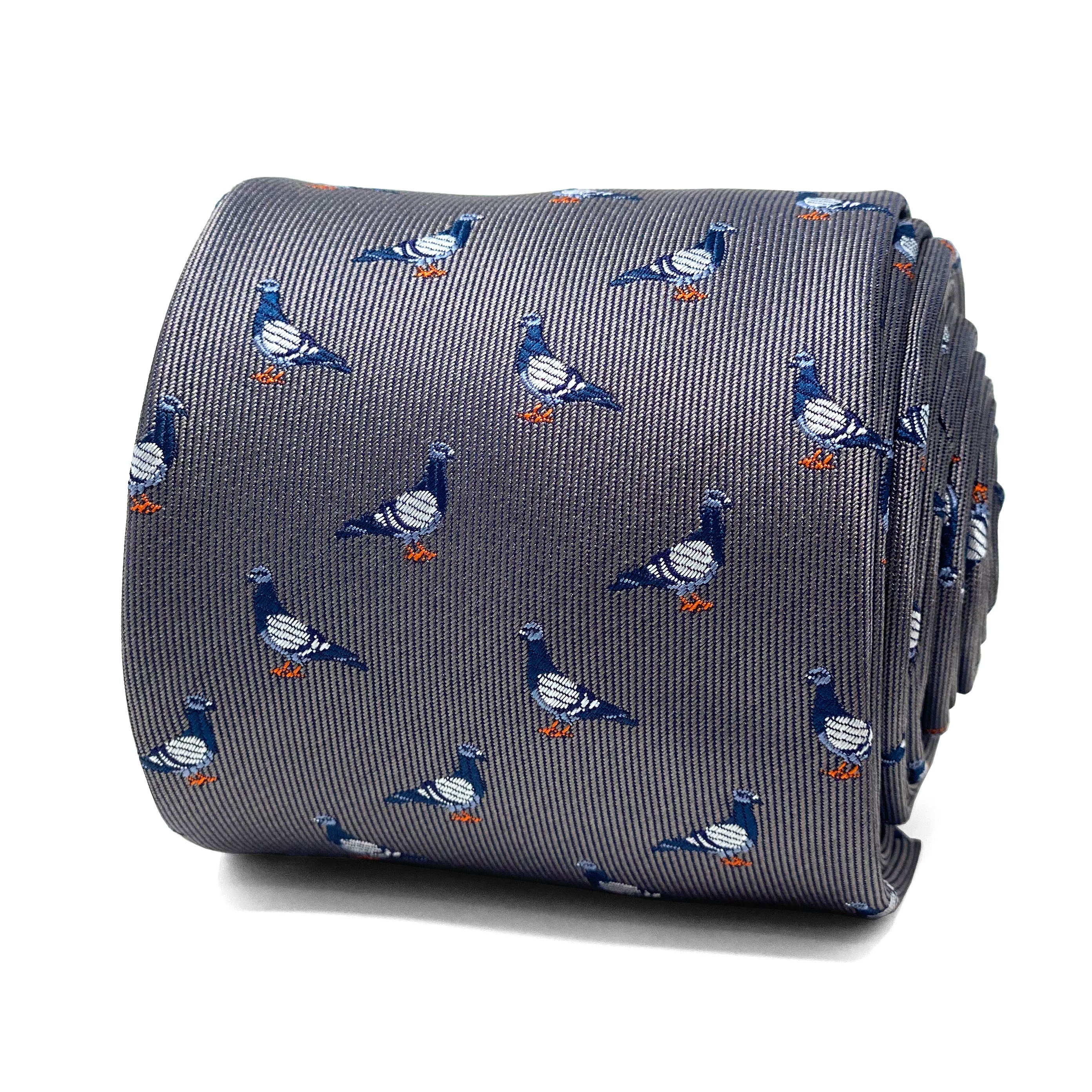 Pigeons Tie | Birds Necktie - Etsy