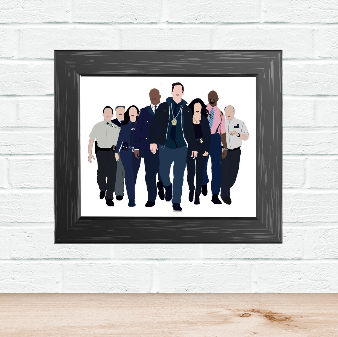 Brooklyn 99 Cast Drawing| Digital Download - Etsy
