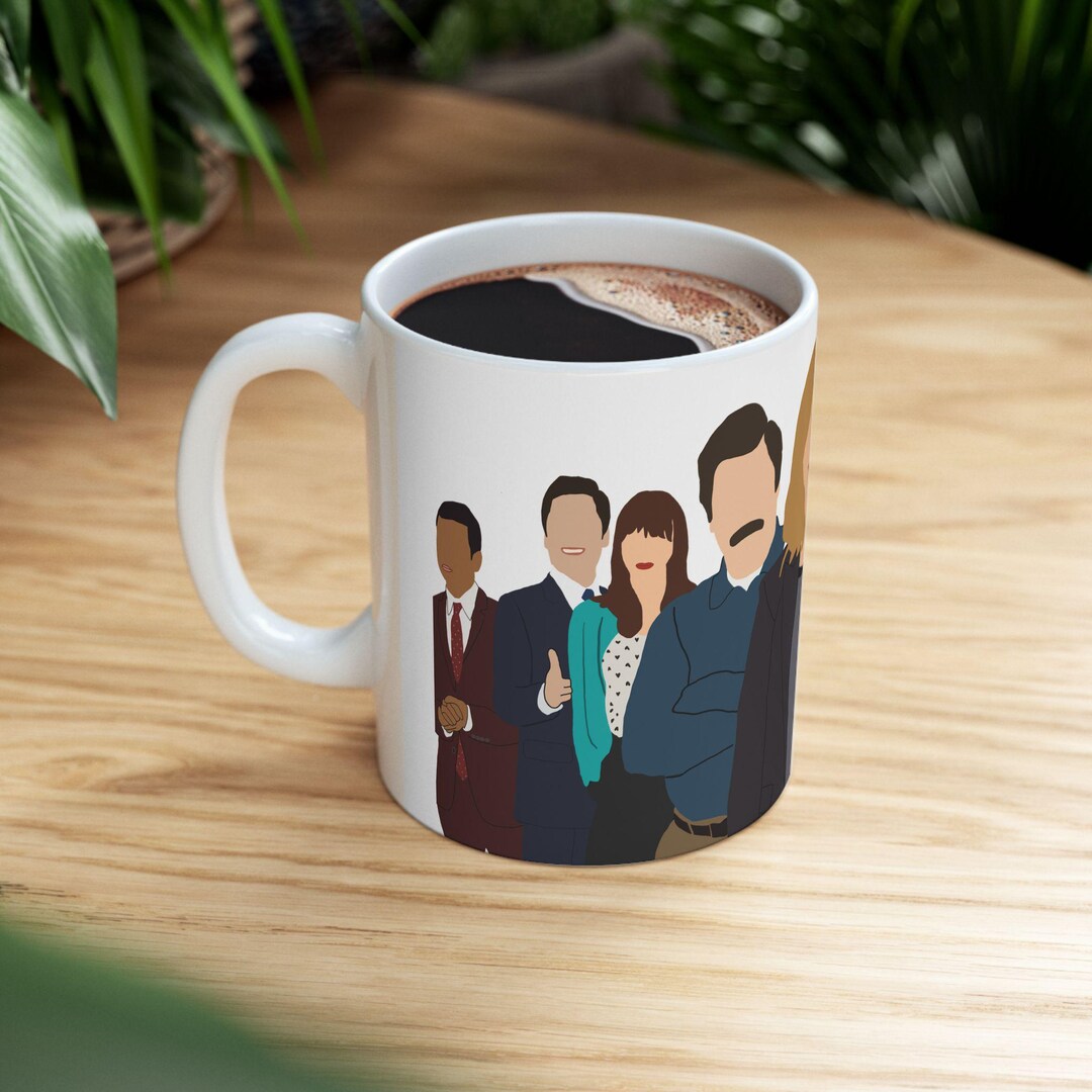 Parks and Recreation Cast Mug TV Show, Funny Coffee Cup, Pop Culture ...