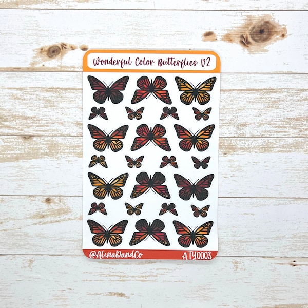 Butterfly Stickers - Etsy