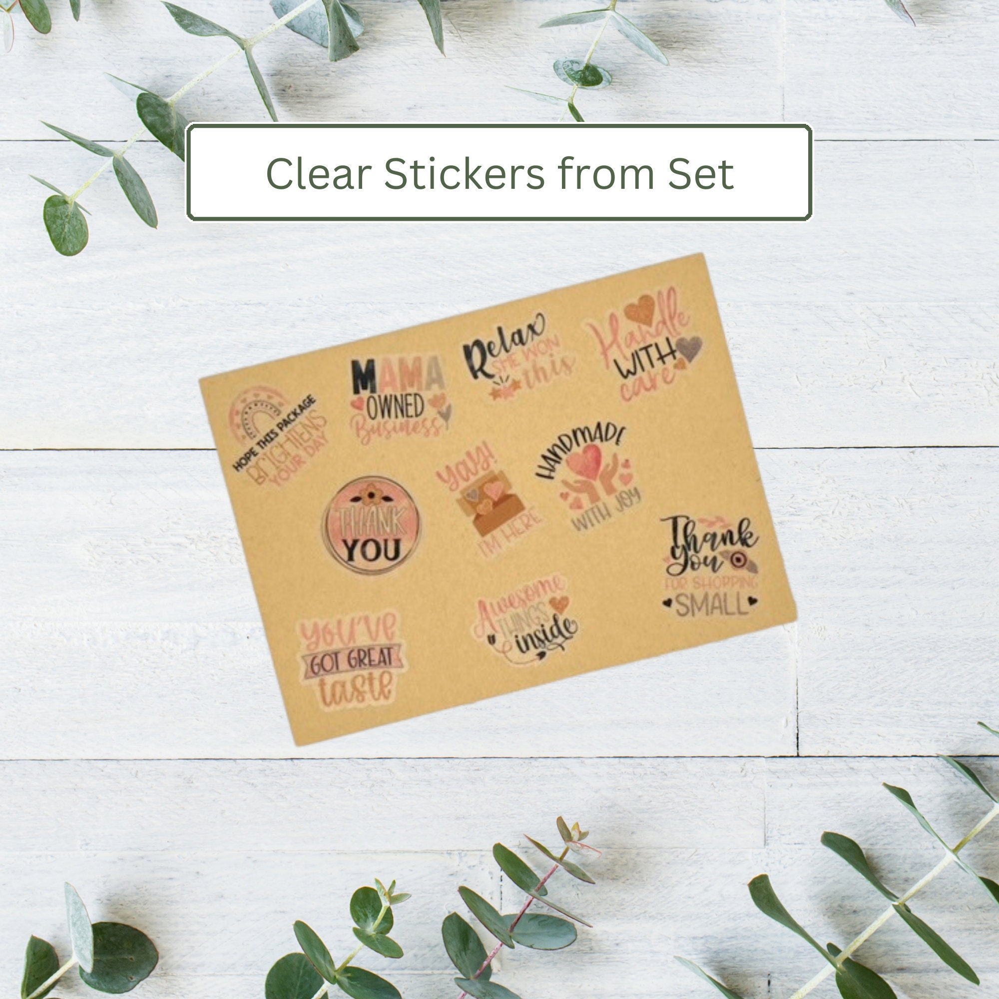 Awesome Things Inside Stickers Pink and Black Stickers Small Business ...