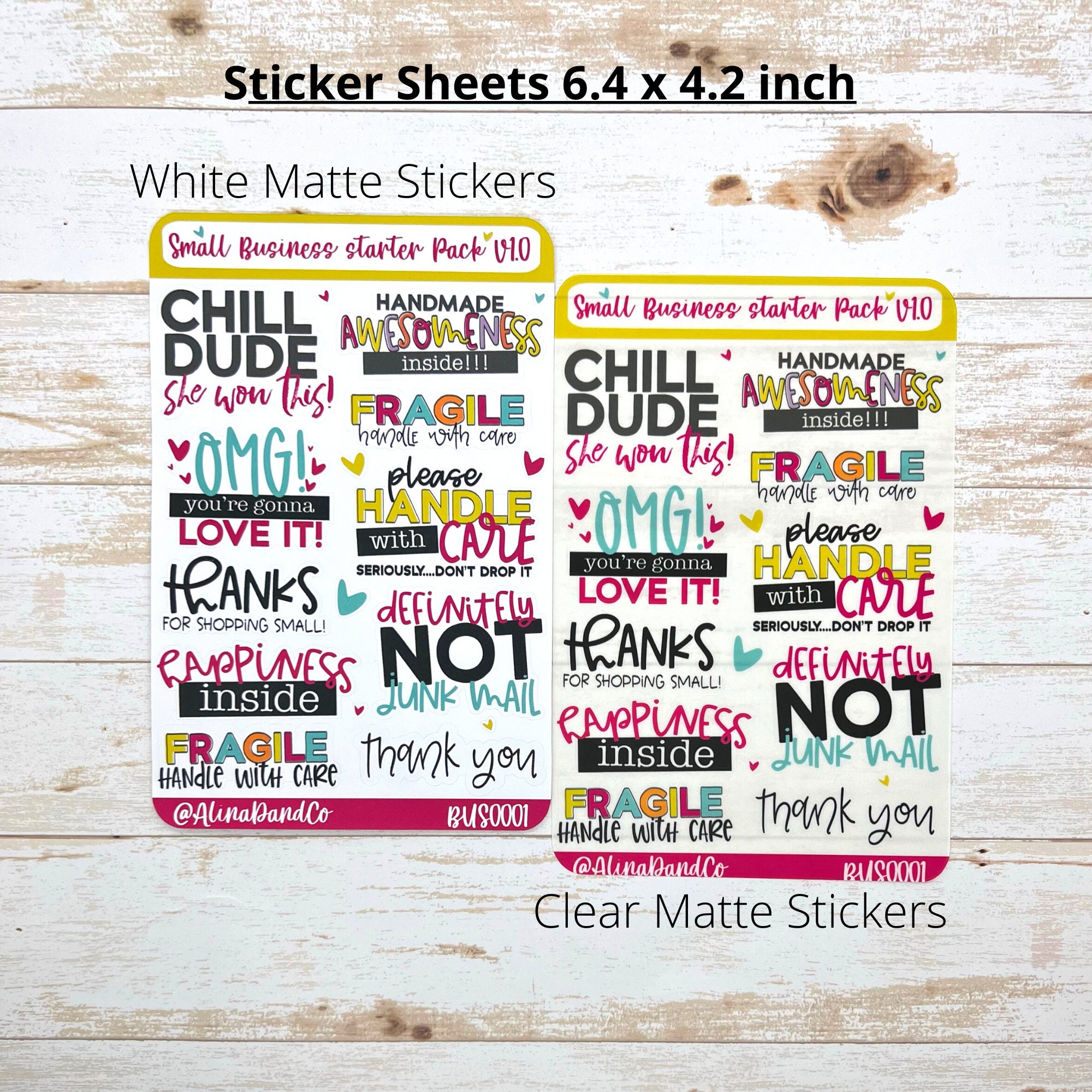 Happiness Inside Stickers | Starter Kit for Small Businesses | Fun ...