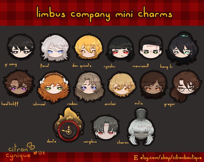Limbus Company • Mini Charms - Etsy
