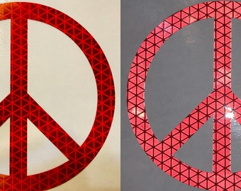 Reflective Stop Sign Decal Sticker Car Truck Motorcycle Helmet | Etsy