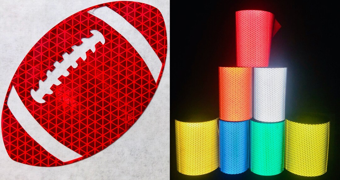 Reflective Football Symbol Decal Sticker Car Truck Motorcycle Helmet ...