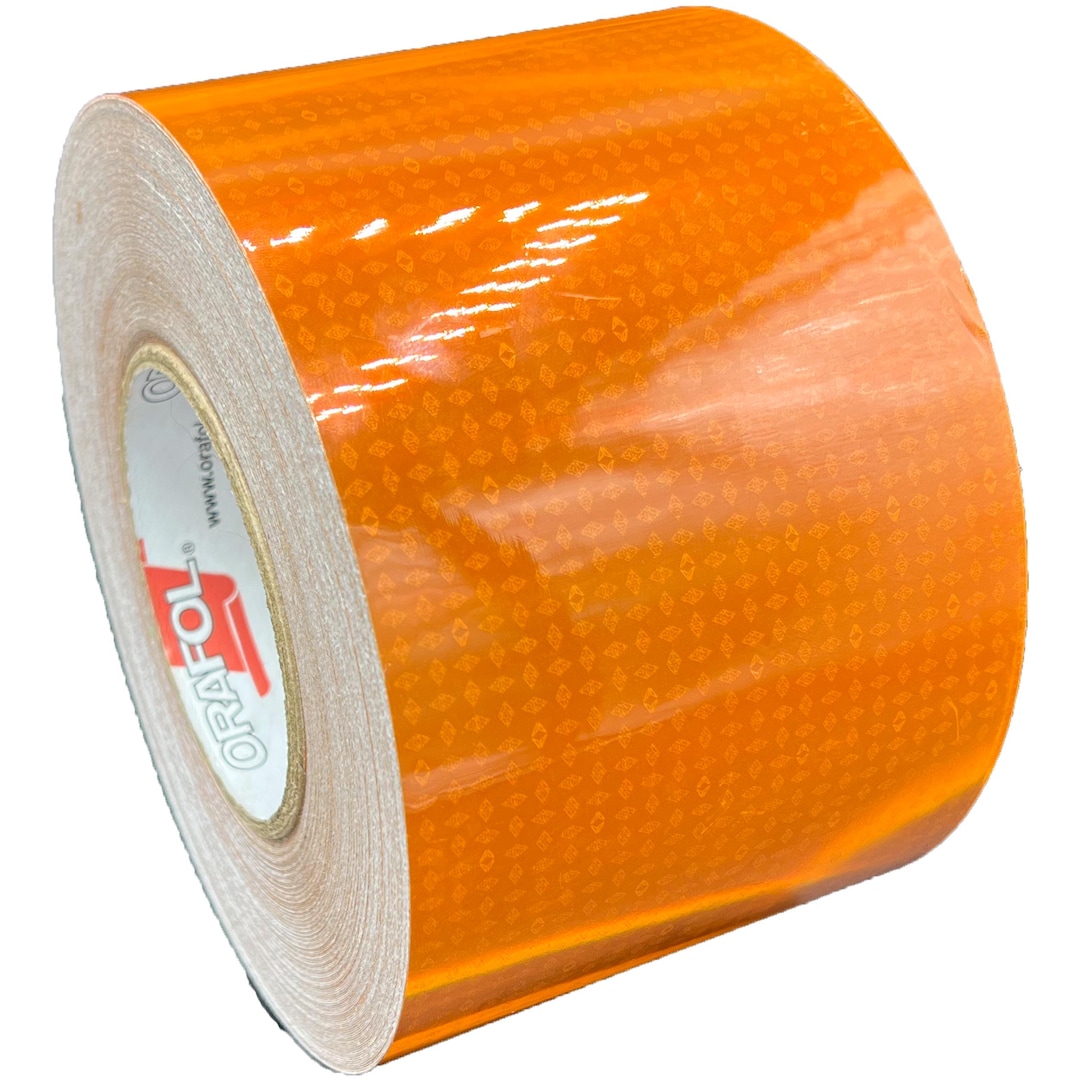 4" Inch Orange Reflective Tape Oralite V82 Orafol Type 5 (brightest ...