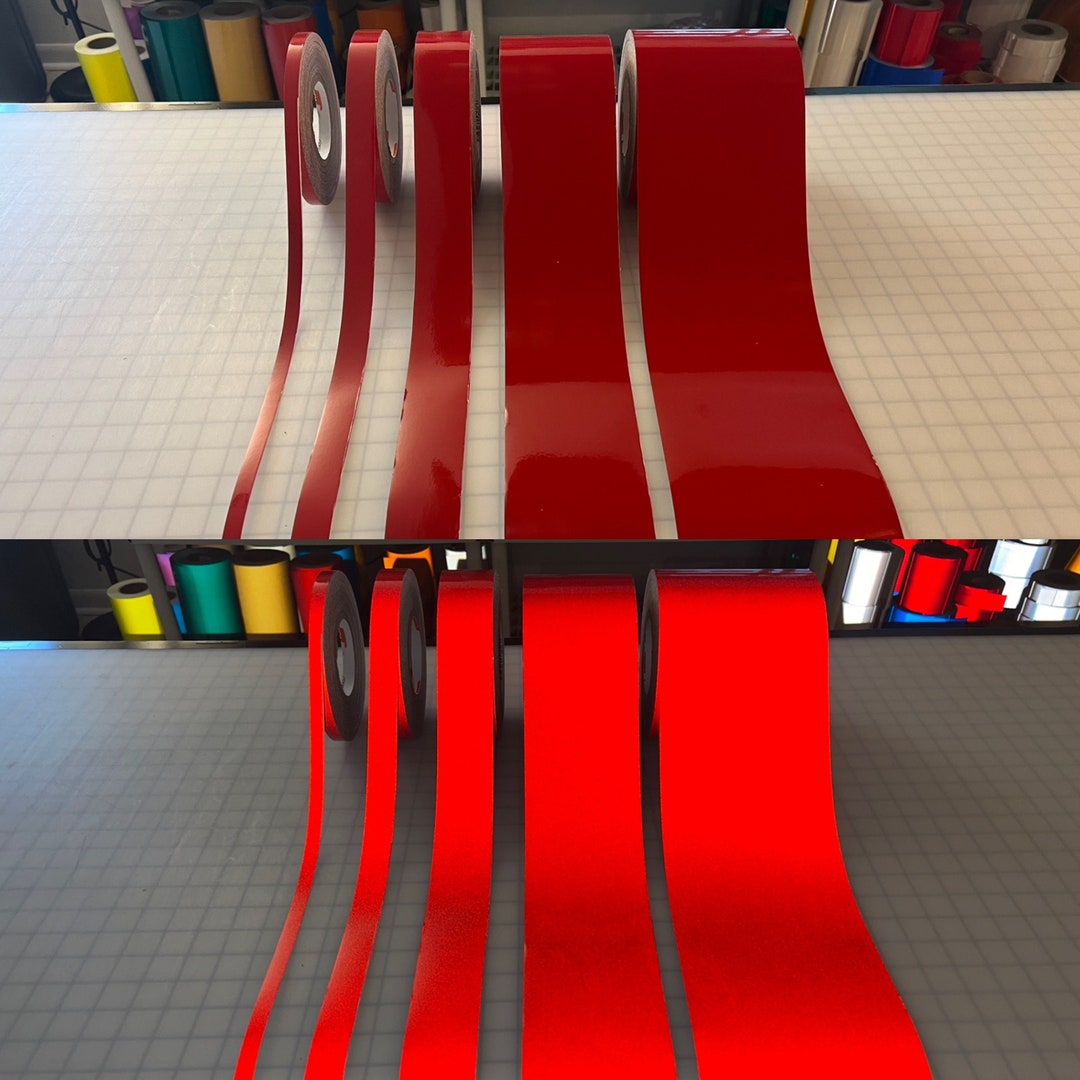 Red Reflective Tape Oralite 5700 Type 1 Engineer Grade 0.5" 1" 2" 4" 6 ...