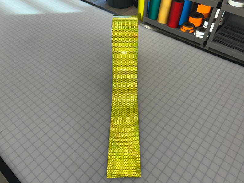 4" Fluorescent Lime Reflective Tape Oralite V98 Orafol Reflexite (5' 10 ...