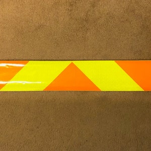 Lime & Orange Reflective Chevron Panel (multiple Sizes) Oralite 1 Piece ...