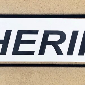 SHERIFF 3"x20" REFLECTIVE Decal (multiple Colors) - Etsy