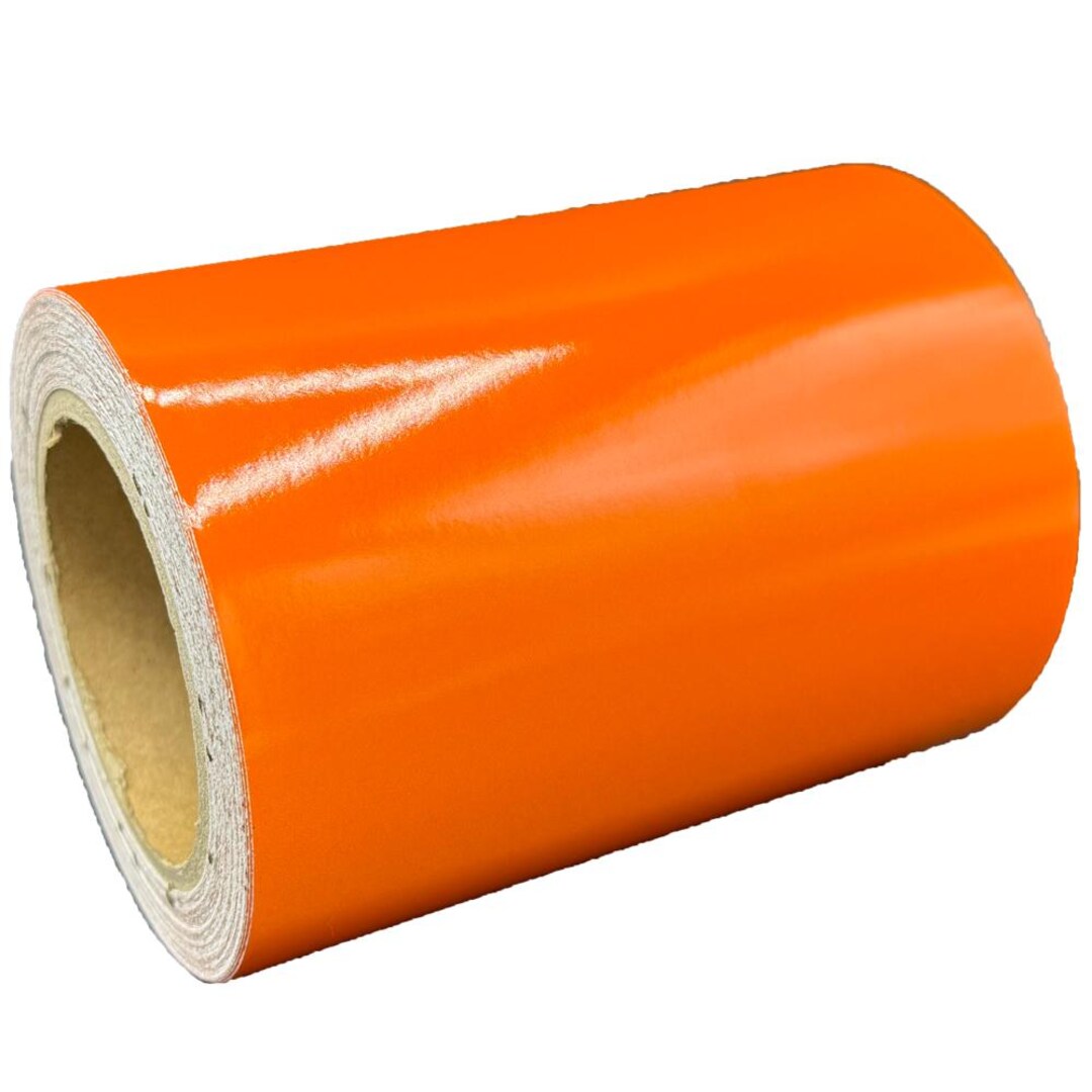 6" Inch Orange Reflective Tape Type 1 Flexible Engineer Grade Nikkalite ...
