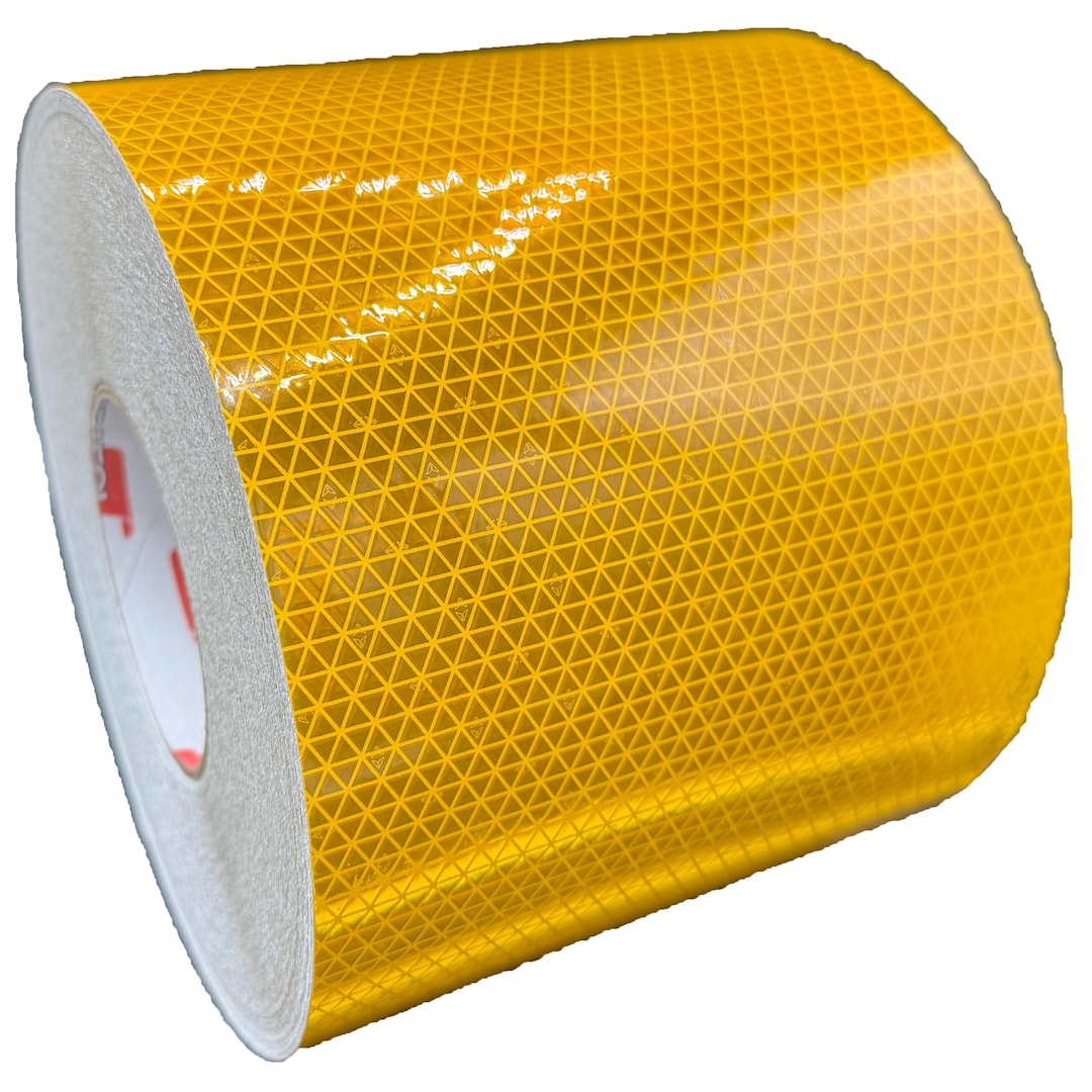 6" School Bus Yellow Reflective Tape Oralite V98 Orafol Reflexite (5' 10' 20' 30' Lengths ...
