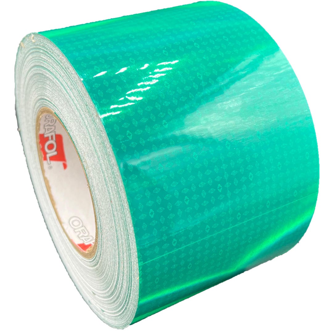 4" Inch Green Reflective Tape Oralite V82 Orafol Type 5 (brightest ...