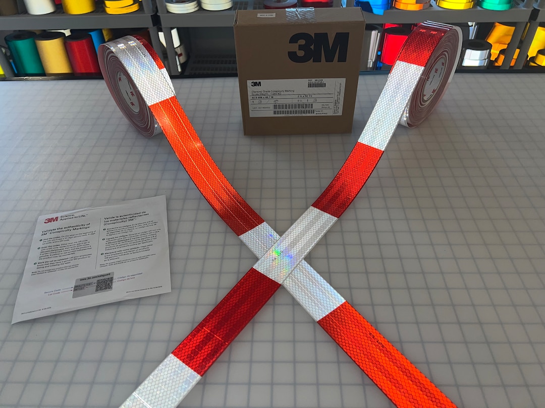3M DOT Prismatic Reflective 2" Tape 983 5' 10' 20' 30' Lengths ...