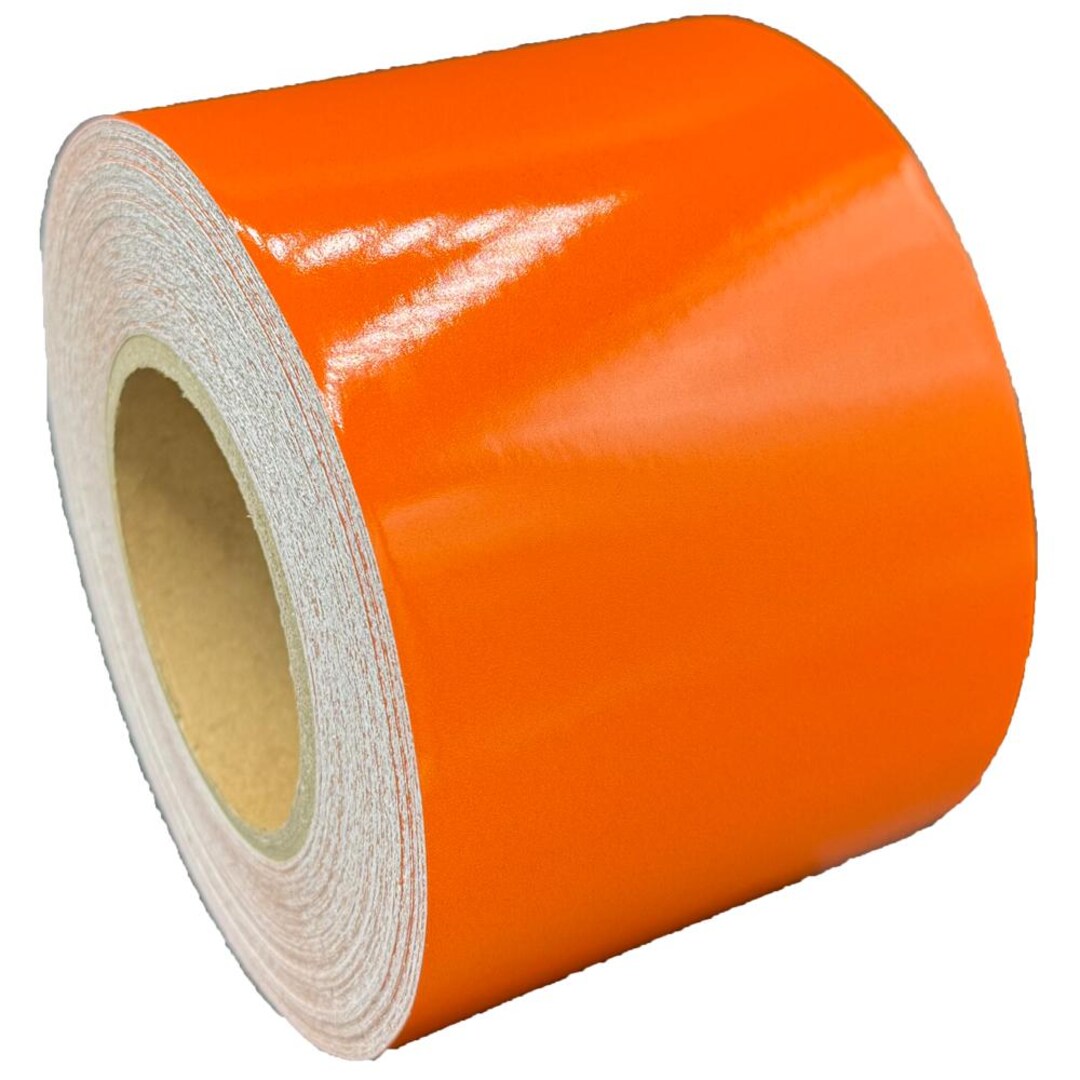 4" Inch Orange Reflective Tape Type 1 Flexible Engineer Grade Nikkalite ...