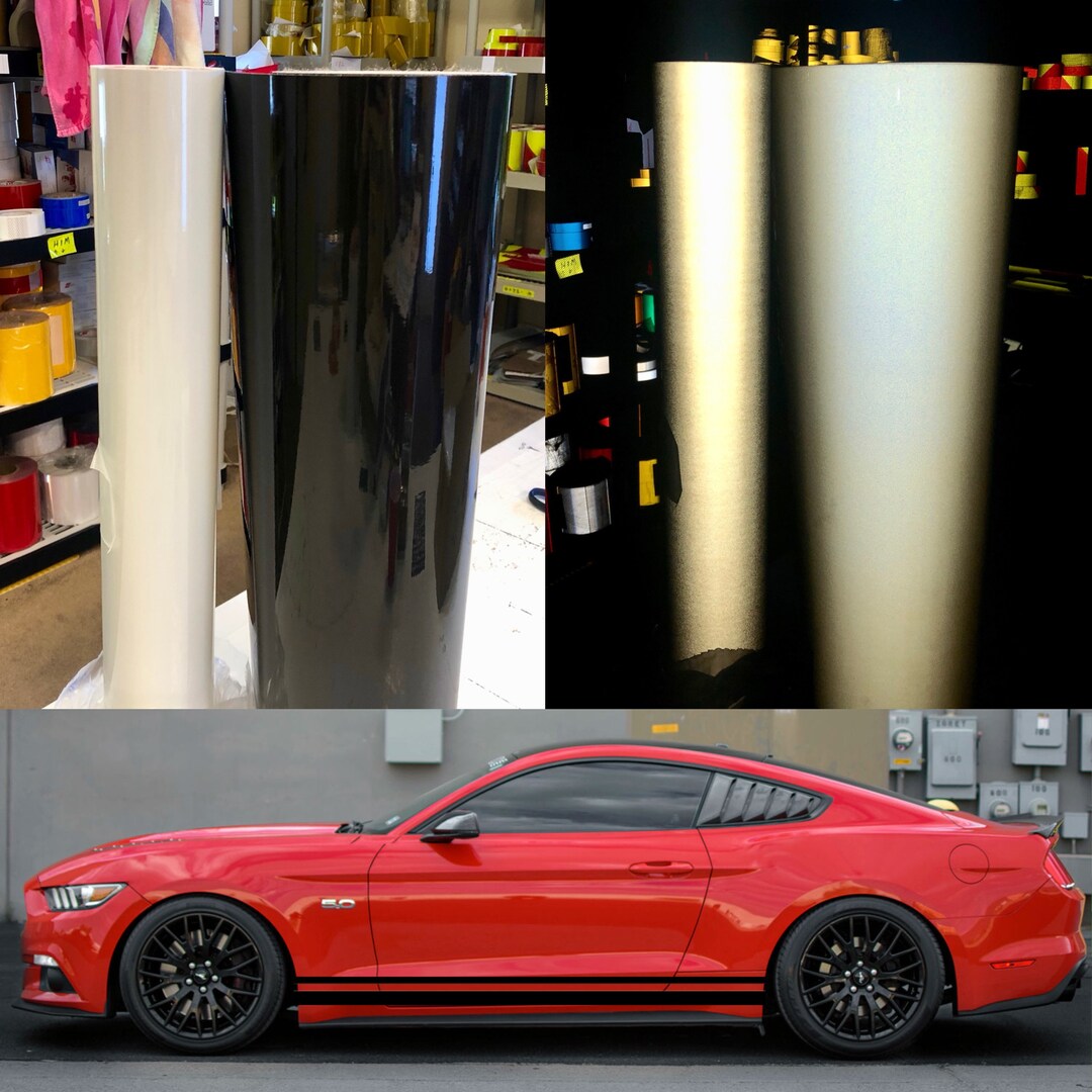 Reflective Side Stripe Rocker-panel Car Kit 1 Size Fits Most Universal ...