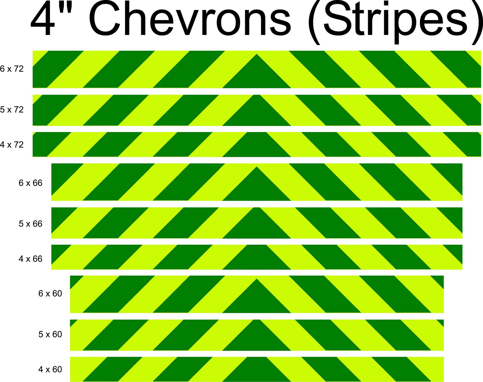 Lime & Green Reflective Chevron Panel multiple Sizes Oralite - Etsy