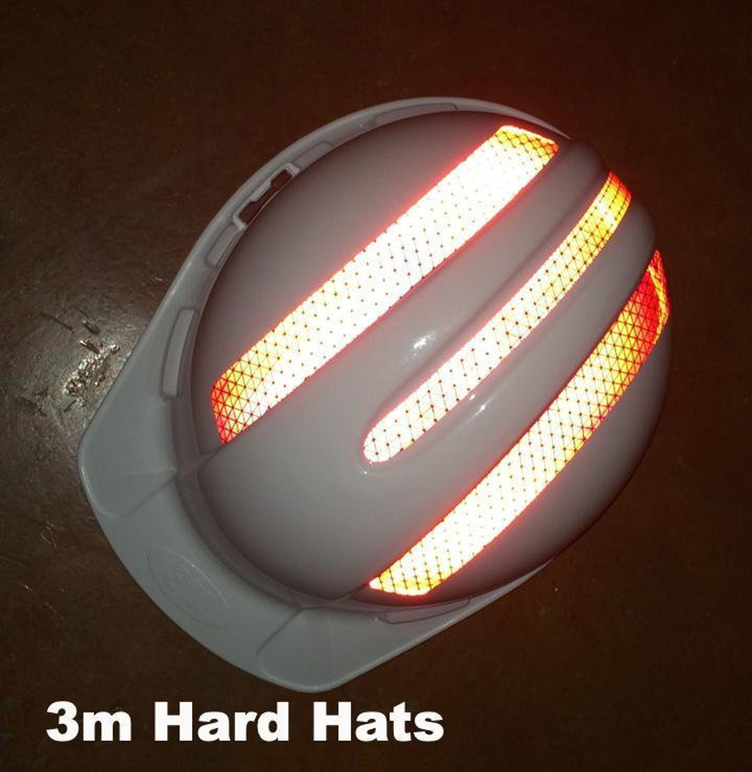 Reflective "3m" Hard Hat Decals Kit Oralite V98 (lime,red,white,orange ...