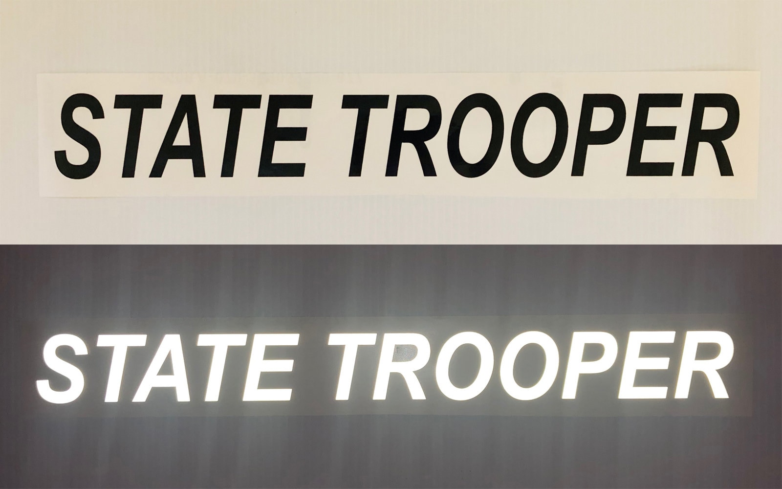 STATE TROOPER 3x26 Reflective Decal | Etsy