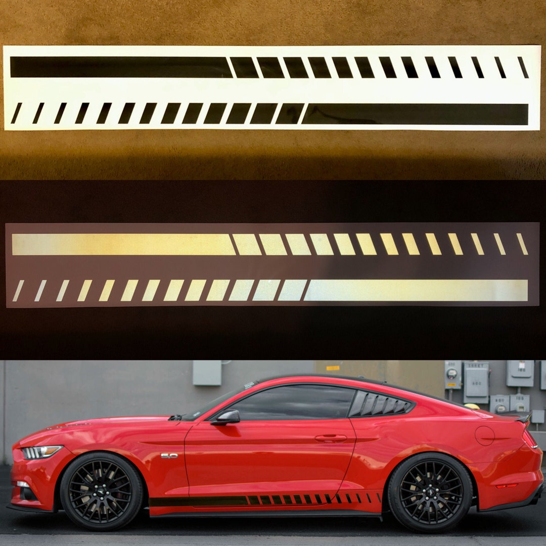 Reflective Side Stripe Rocker-panel Car Kit 1 Size Fits Most Oralite ...