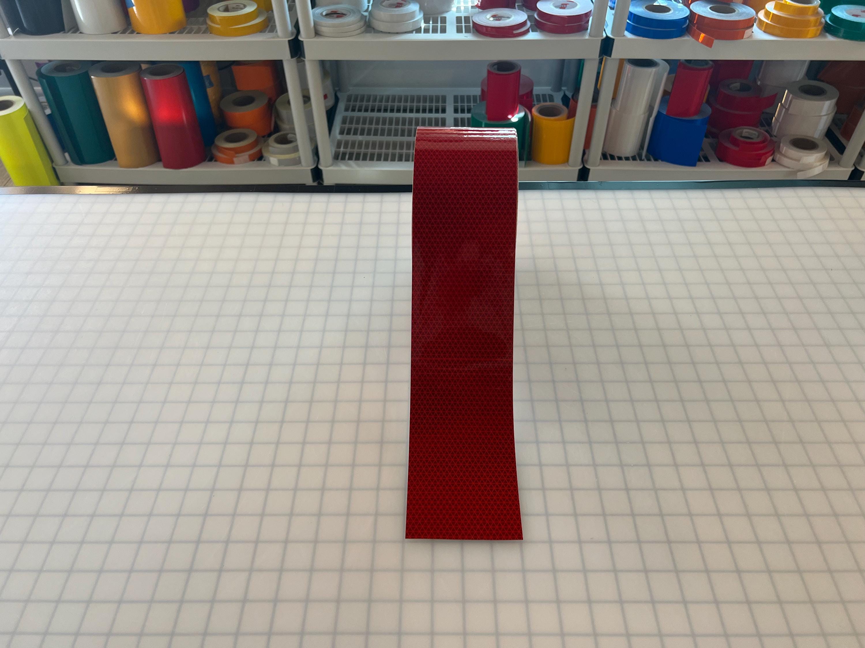 4" Red Reflective Tape Oralite V98 Orafol Reflexite Safety (5' 10' 20 ...