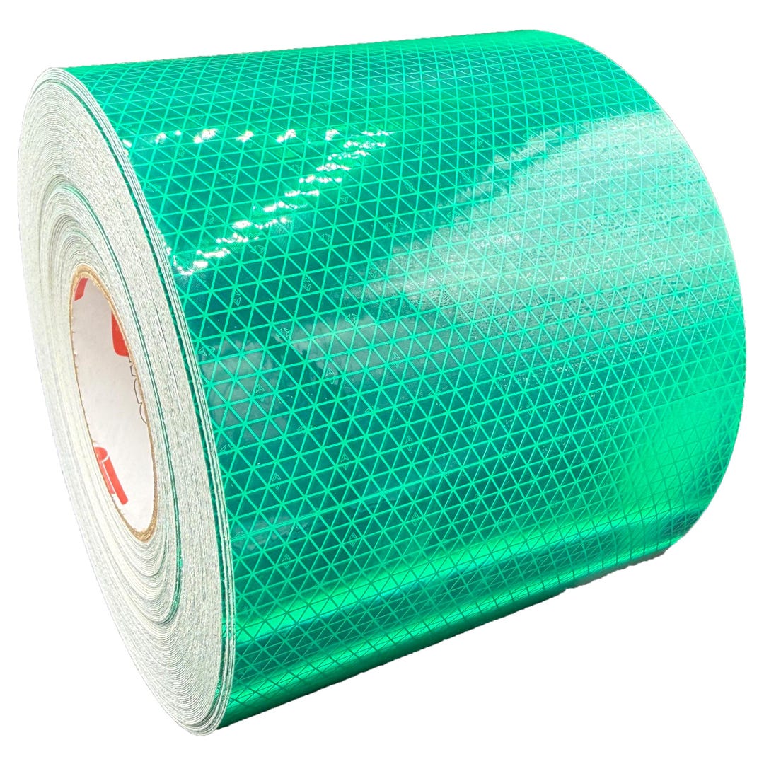 6" Green Reflective Tape Oralite V98 Orafol Reflexite Safety (5' 10' 20 ...