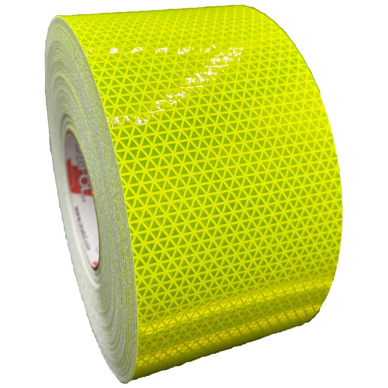 4" Fluorescent Lime Reflective Tape Oralite V98 Orafol Reflexite (5' 10 ...