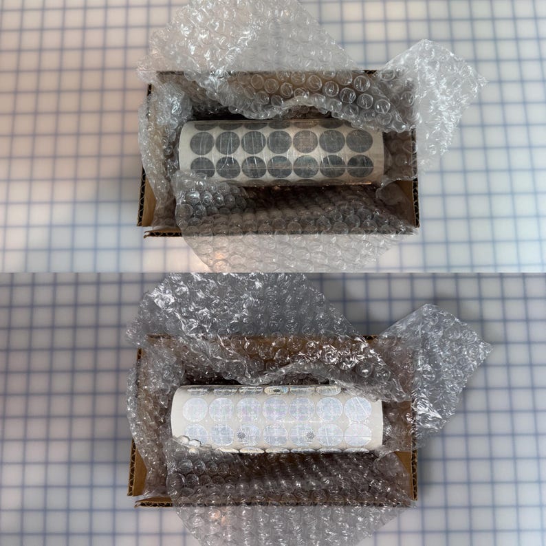 40 REFLECTIVE 1" Dots SOLAS Prismatic Oralite (1000+ Candelas) Stickers ...