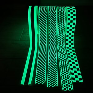 GLOW & REFLECTIVE Sew on Vest Trim Safety Fabric 2" Wide (5', 10', 20 ...