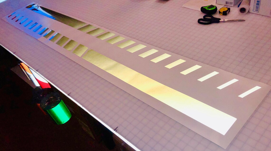 Reflective Side Stripe Rocker-panel Car Kit 1 Size Fits Most Oralite ...