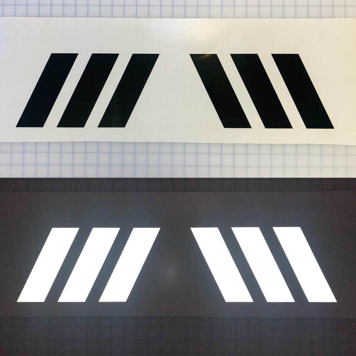 Shadow Chevrons Police Style 2x 3 Piece 6x12 Oralite | Etsy