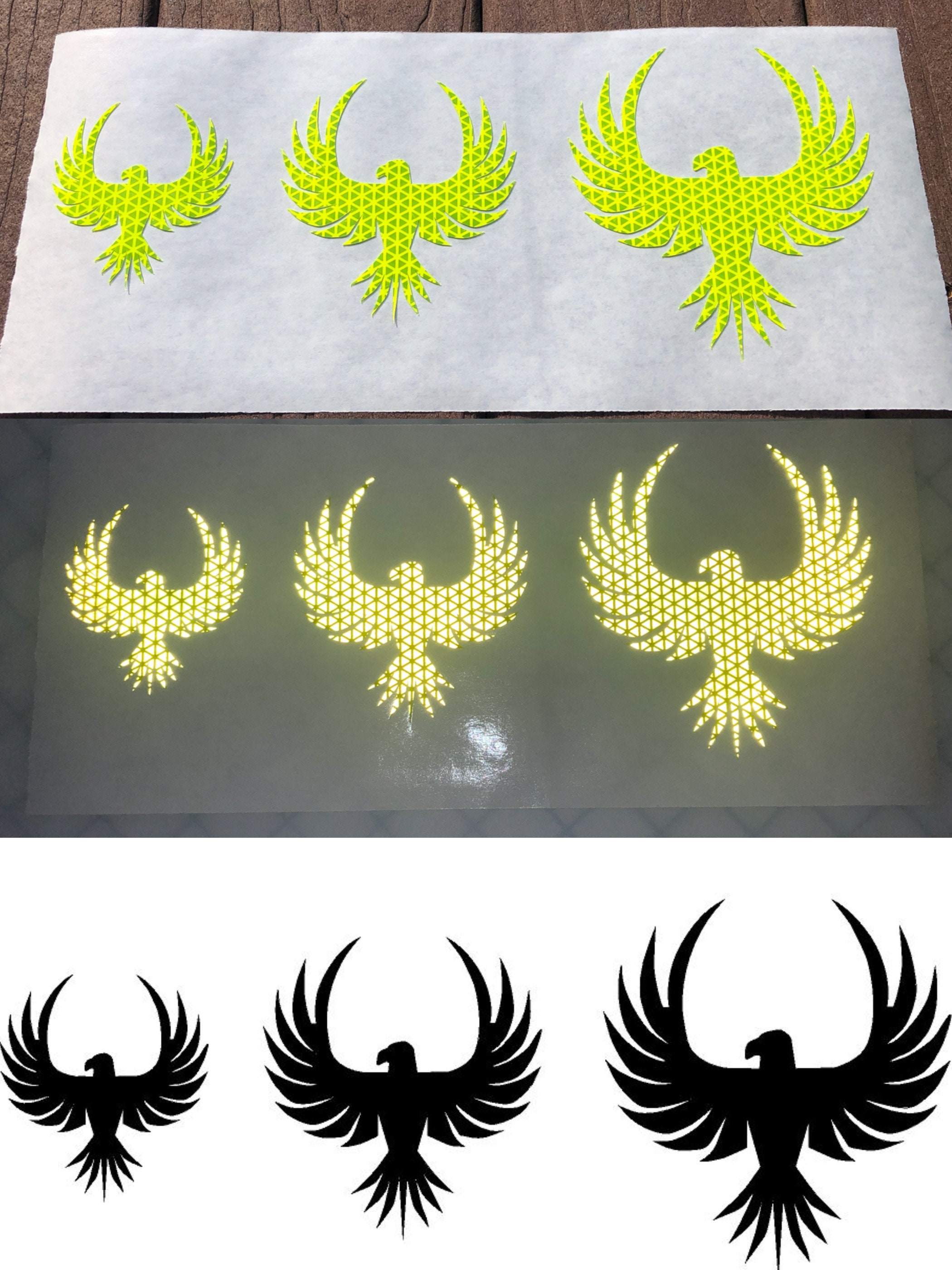 Reflective Phoenix Decal Sticker Car Truck Motorcycle Helmet - Etsy