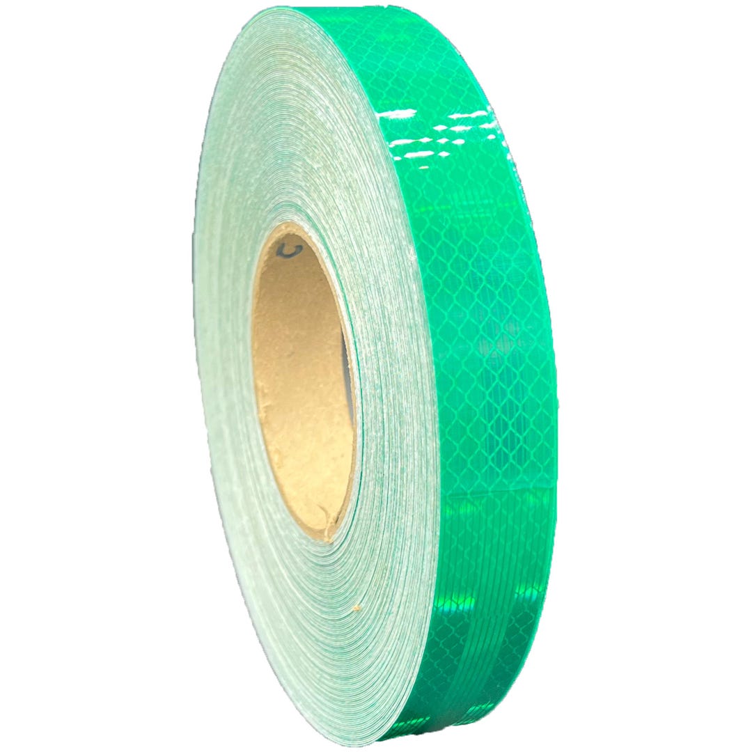 1" Inch Green Reflective Tape - 3M 3930 HIP - Air Backed Microprismatic ...
