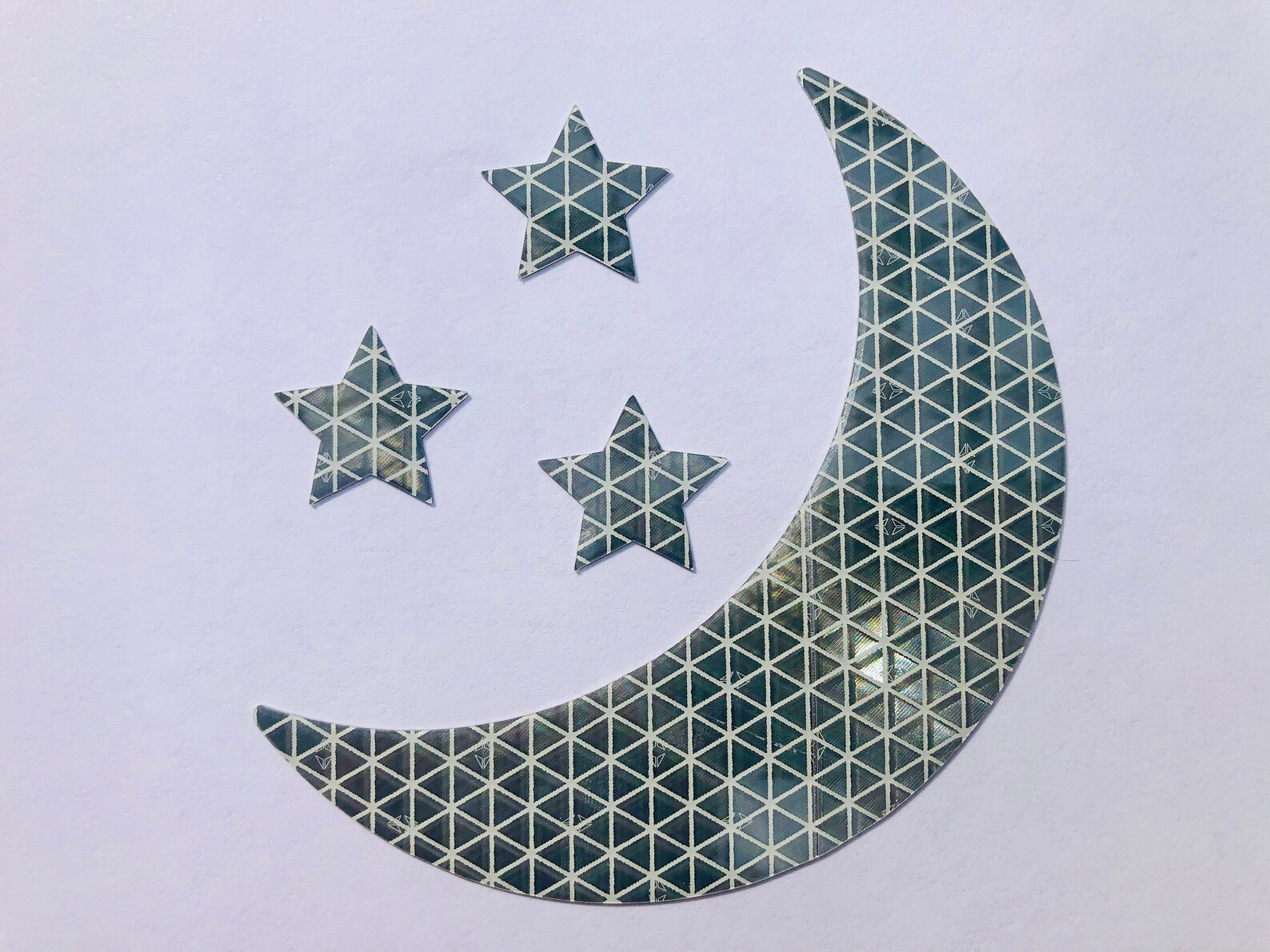 Reflective Moon & Stars Symbol Decal Sticker Car Truck Motorcycle ...