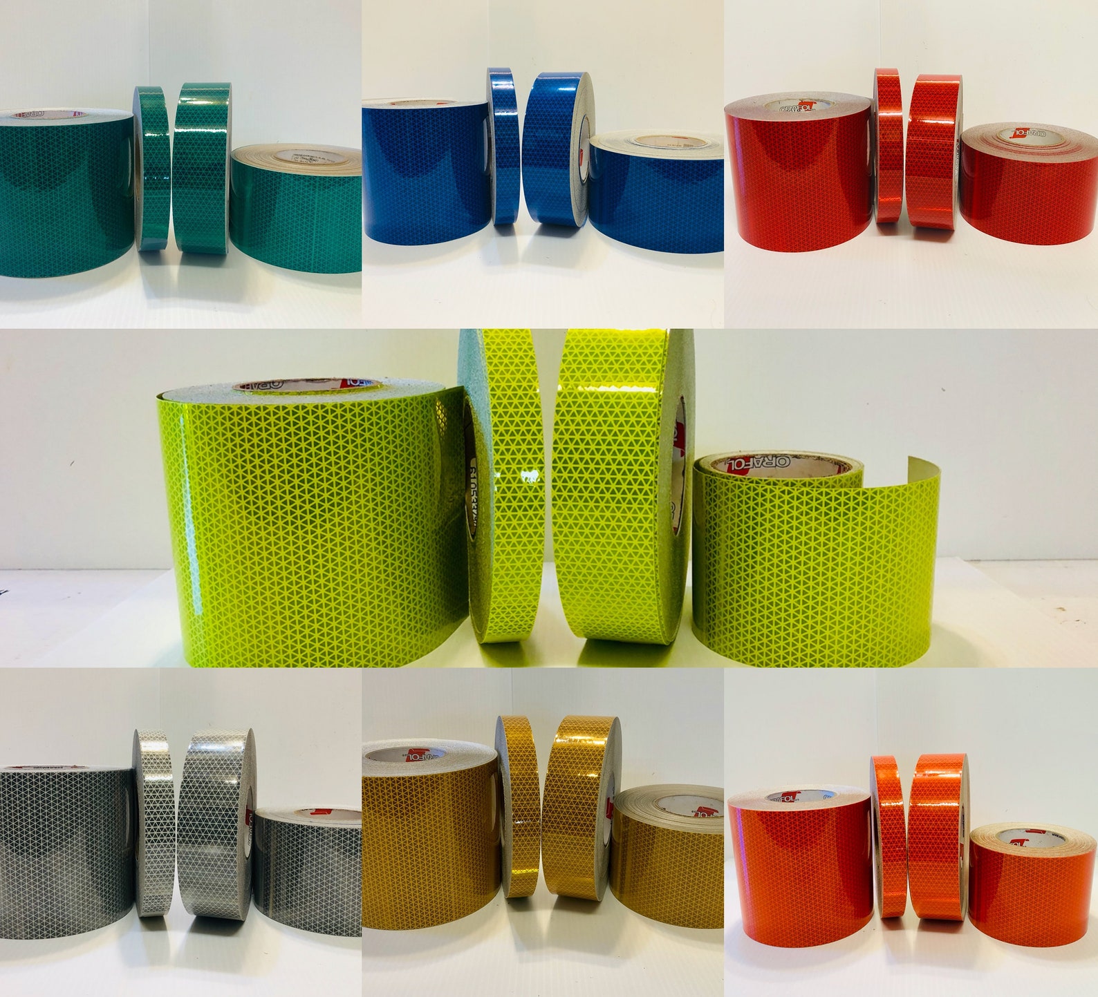 Oralite V98 Reflective Tape Orafol 7 Colors 1" 2" 4" 6" Conspicuity ...