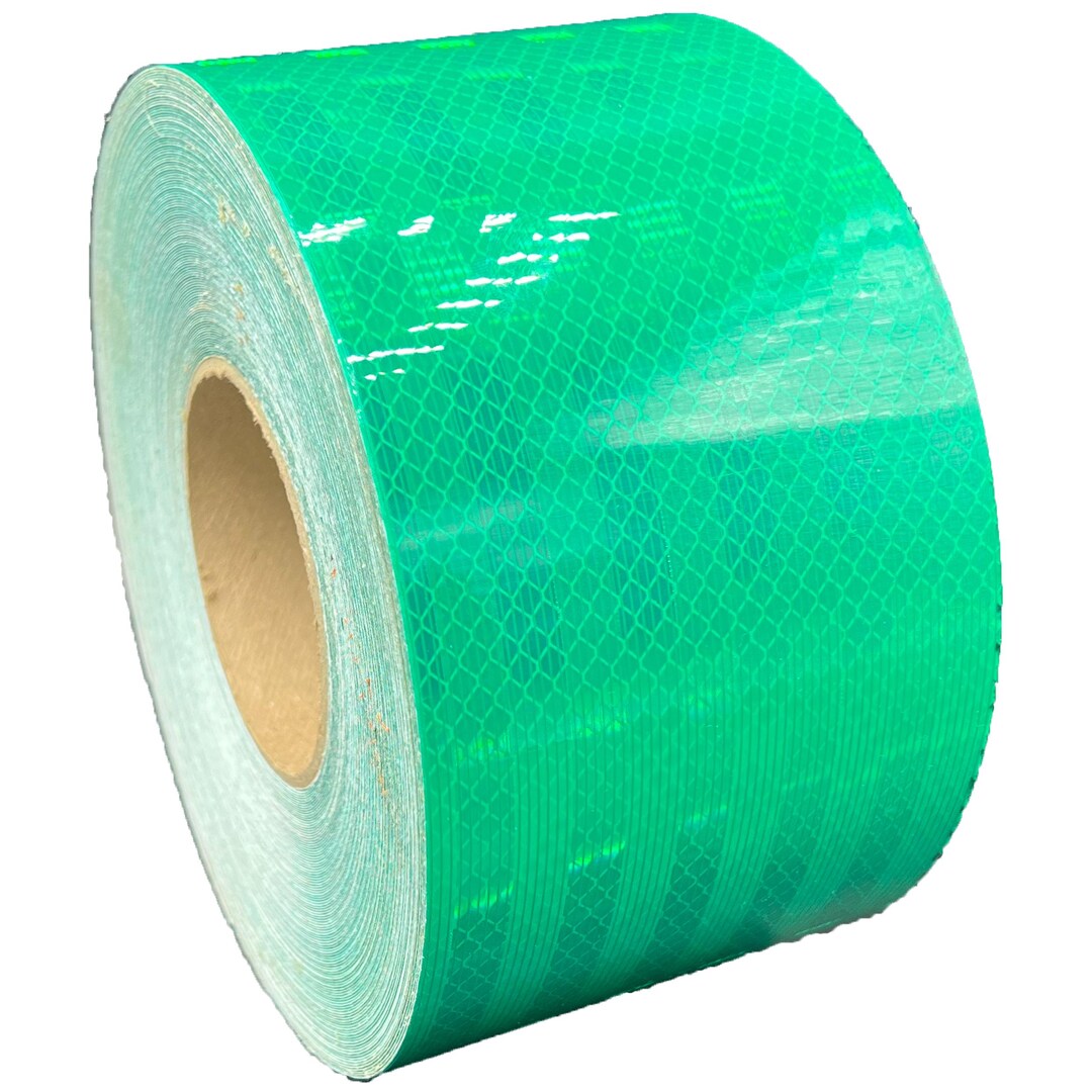 4" Inch Green Reflective Tape - 3M 3930 HIP - Air Backed Microprismatic ...