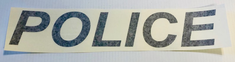 POLICE 3x16 REFLECTIVE Decal multiple Colors - Etsy