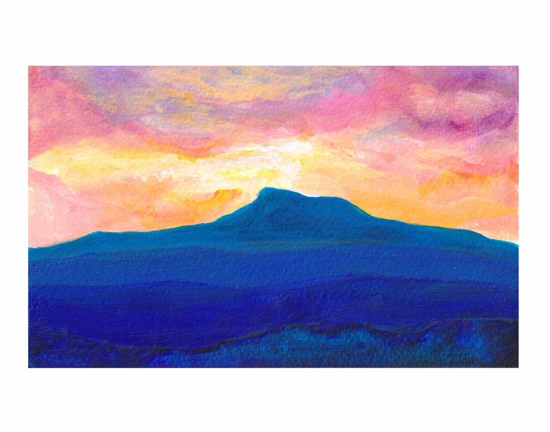 Camel's Hump Vermont 11x4", Camel's Hump, Vermont Art, Vermont ...