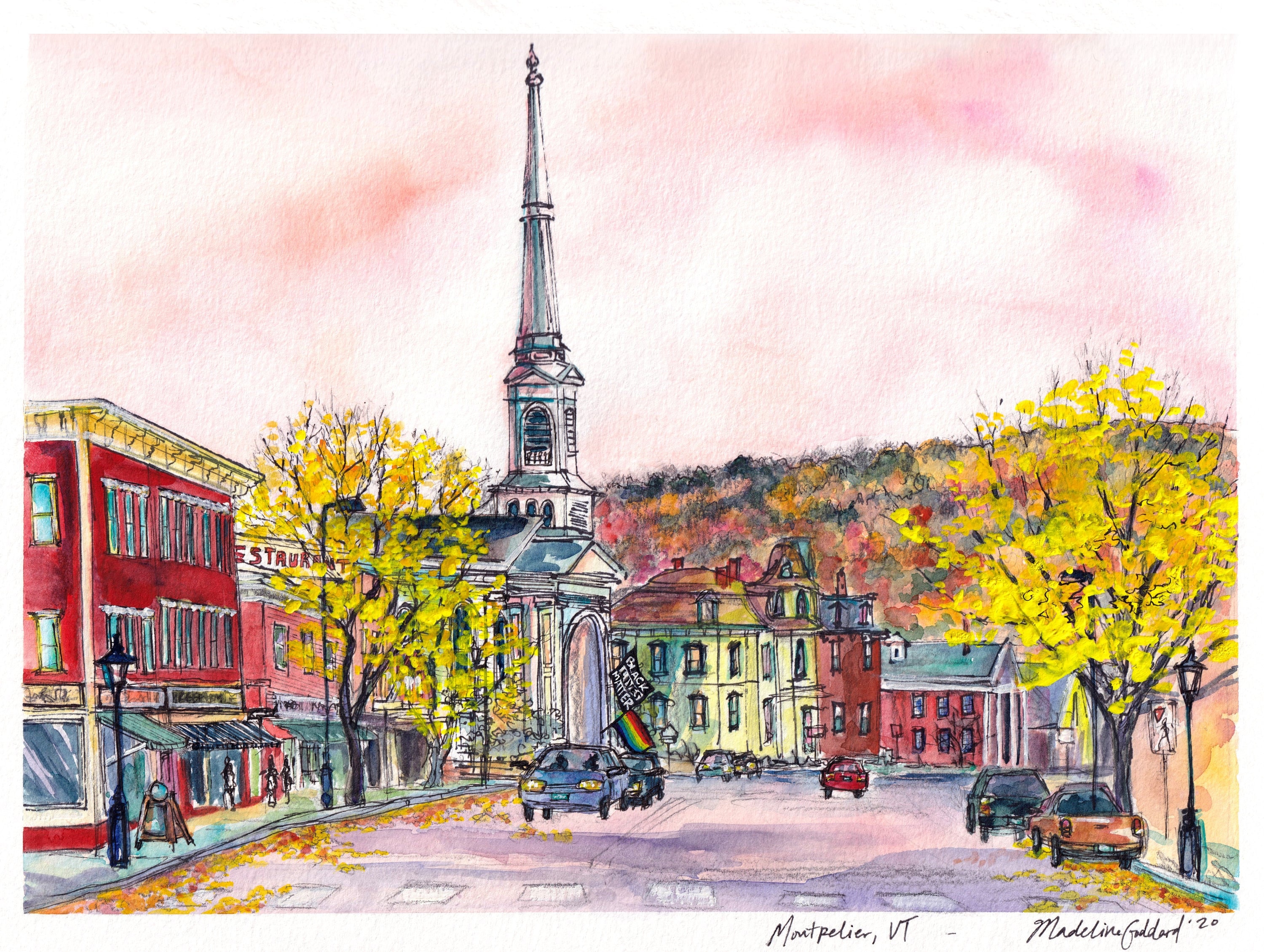 Montpelier VT Art Print, Vermont Art, Vermont Art Prints, Vermont ...